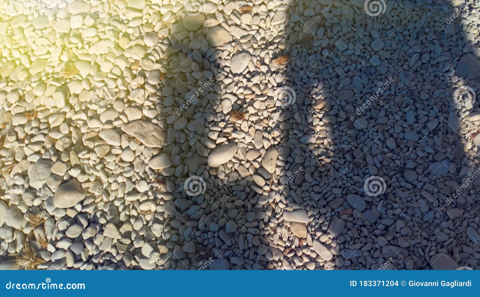 Beach Sand and Small Rocks, Overhead View Stock Photo - Image of beach ...