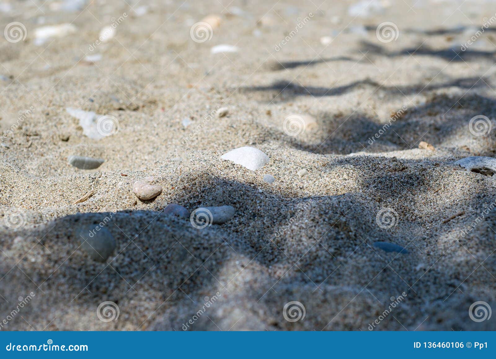 Beach sand stone shadow stock photo. Image of detail - 136460106