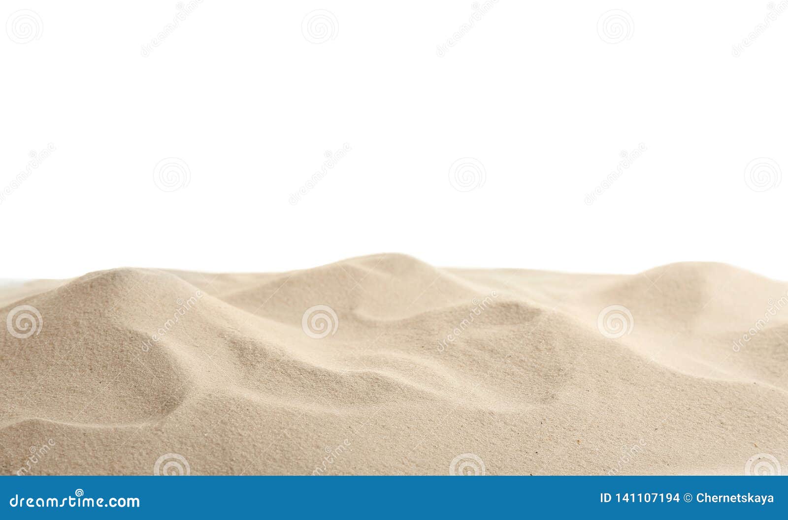 Beach Sand on White Background. Stock Photo - Image of heat, product ...