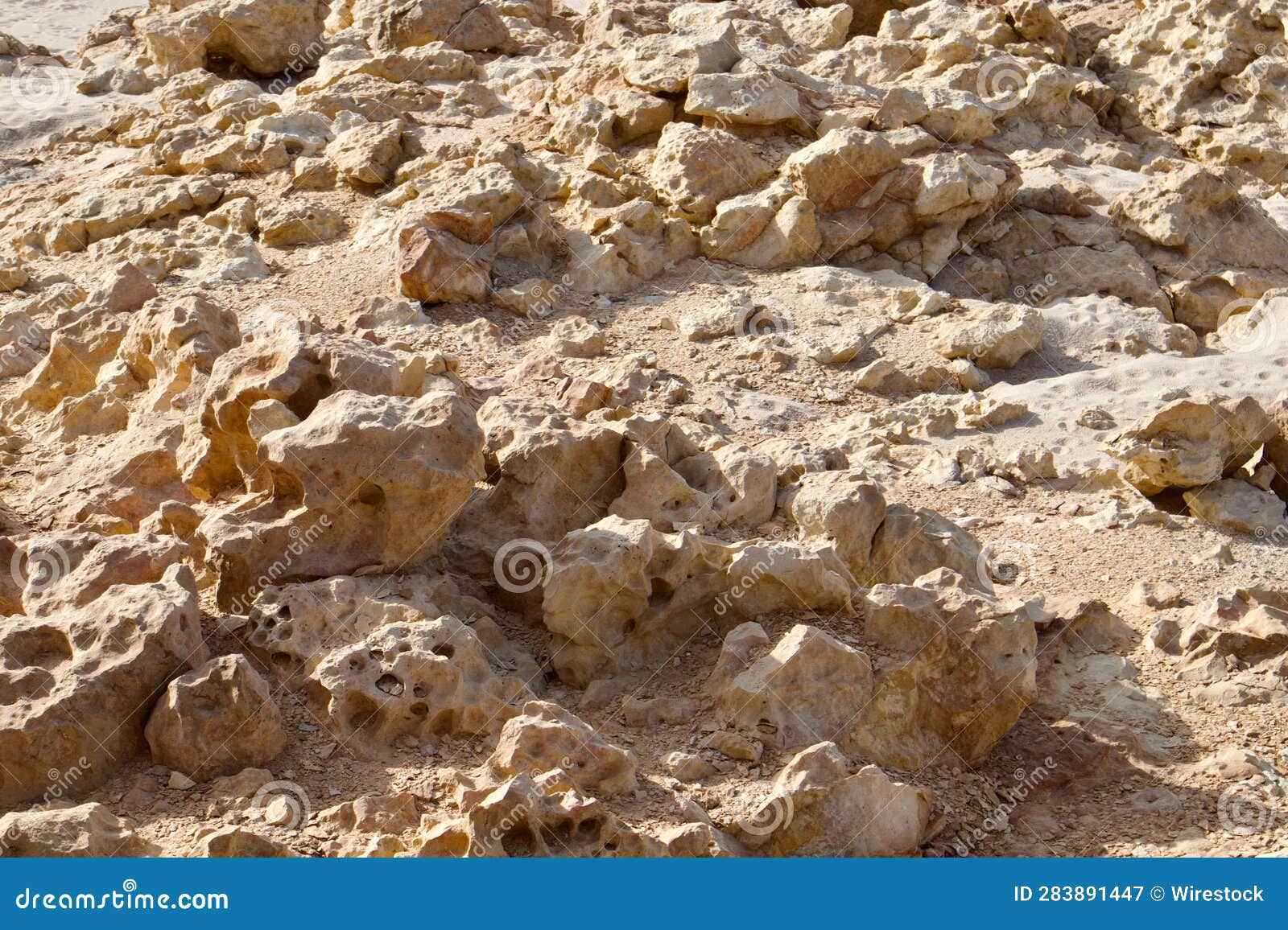Beach with Sandy Shore and Rocky Outcroppings Stock Image - Image of ...