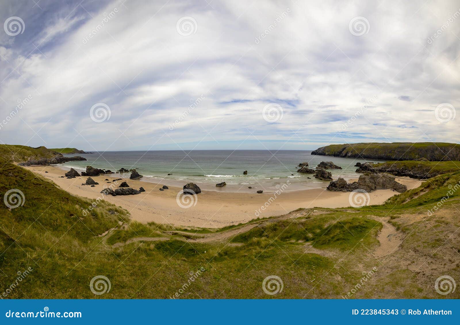 The Beach at Sango Bay on the North Coast of Scotland Stock Image ...