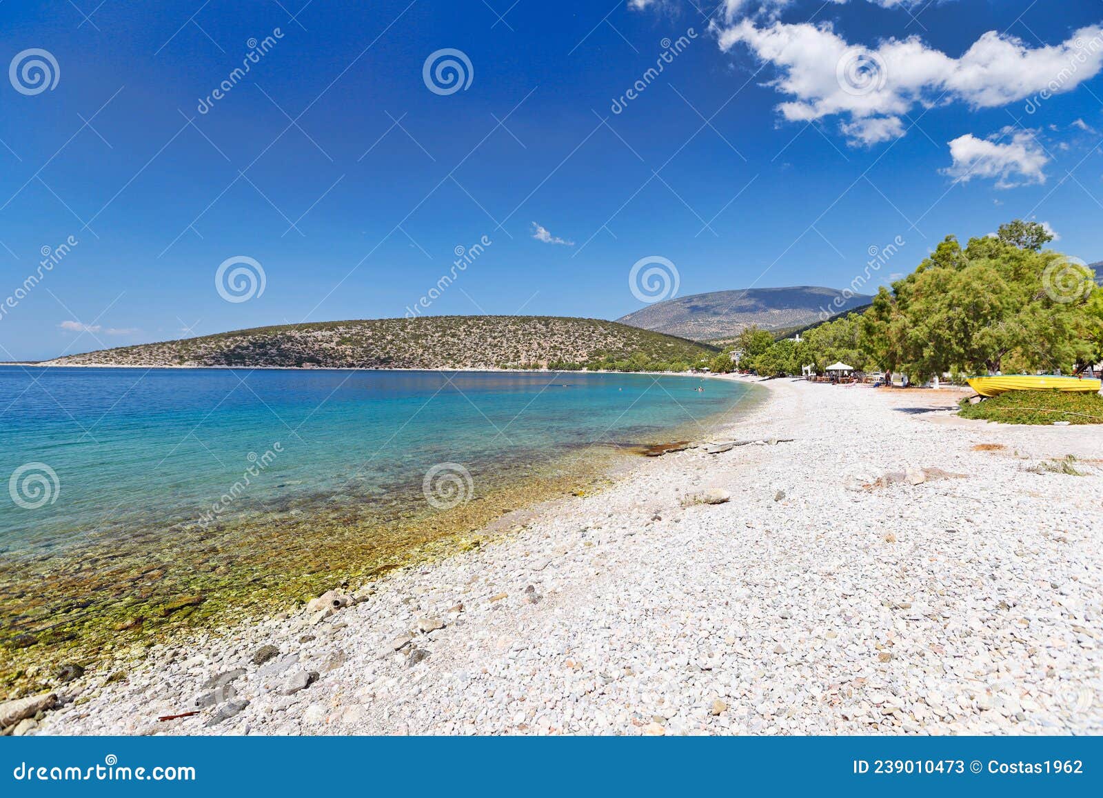The beach Saranti, Greece stock image. Image of europe - 239010473