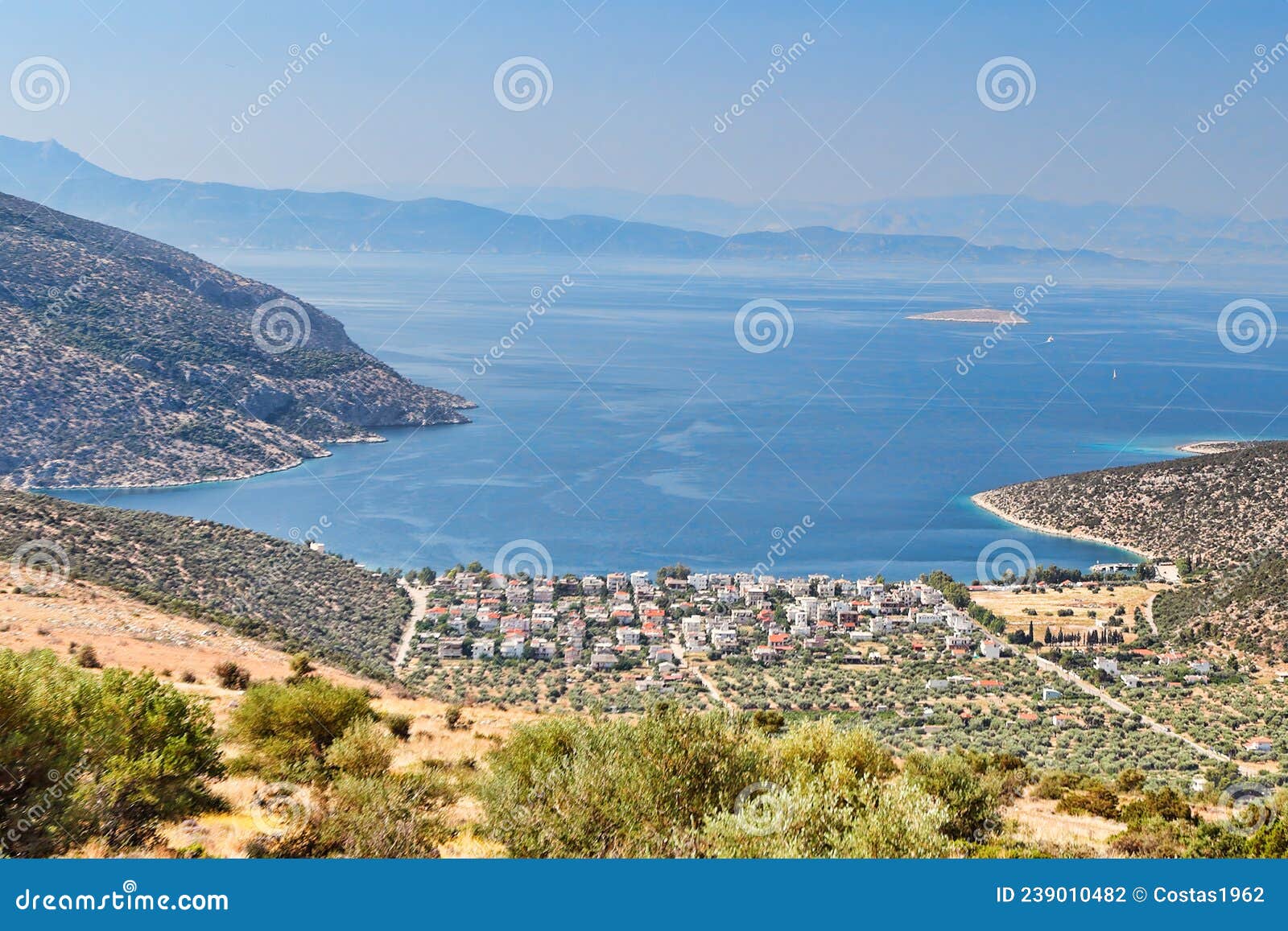The beach Saranti, Greece stock photo. Image of scenic - 239010482