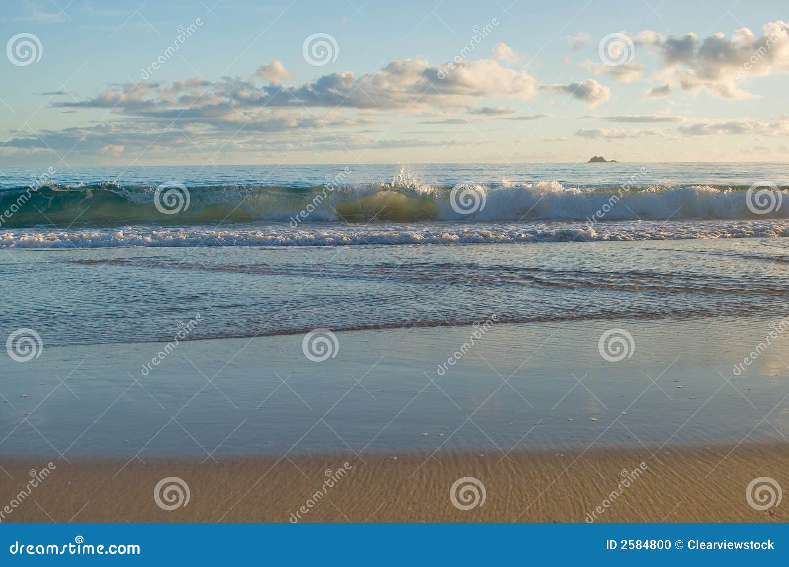 Beach scene stock photo. Image of landscape, shoreline - 2584800