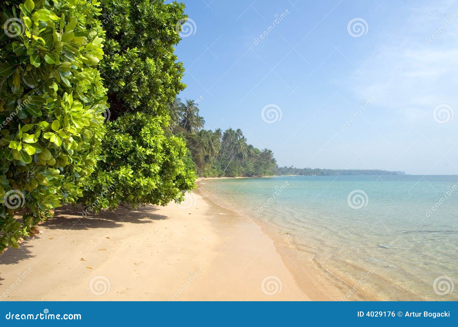Beach Scene stock photo. Image of white, escape, water - 4029176