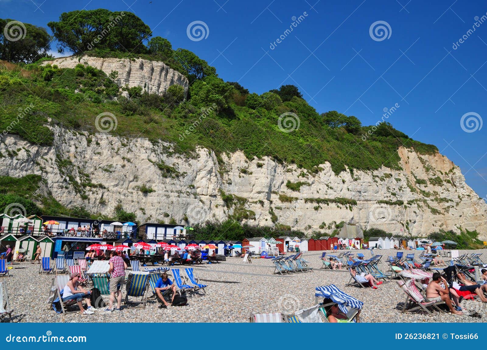Beach Scene at Beer, Dorset, UK Editorial Photo - Image of nature ...