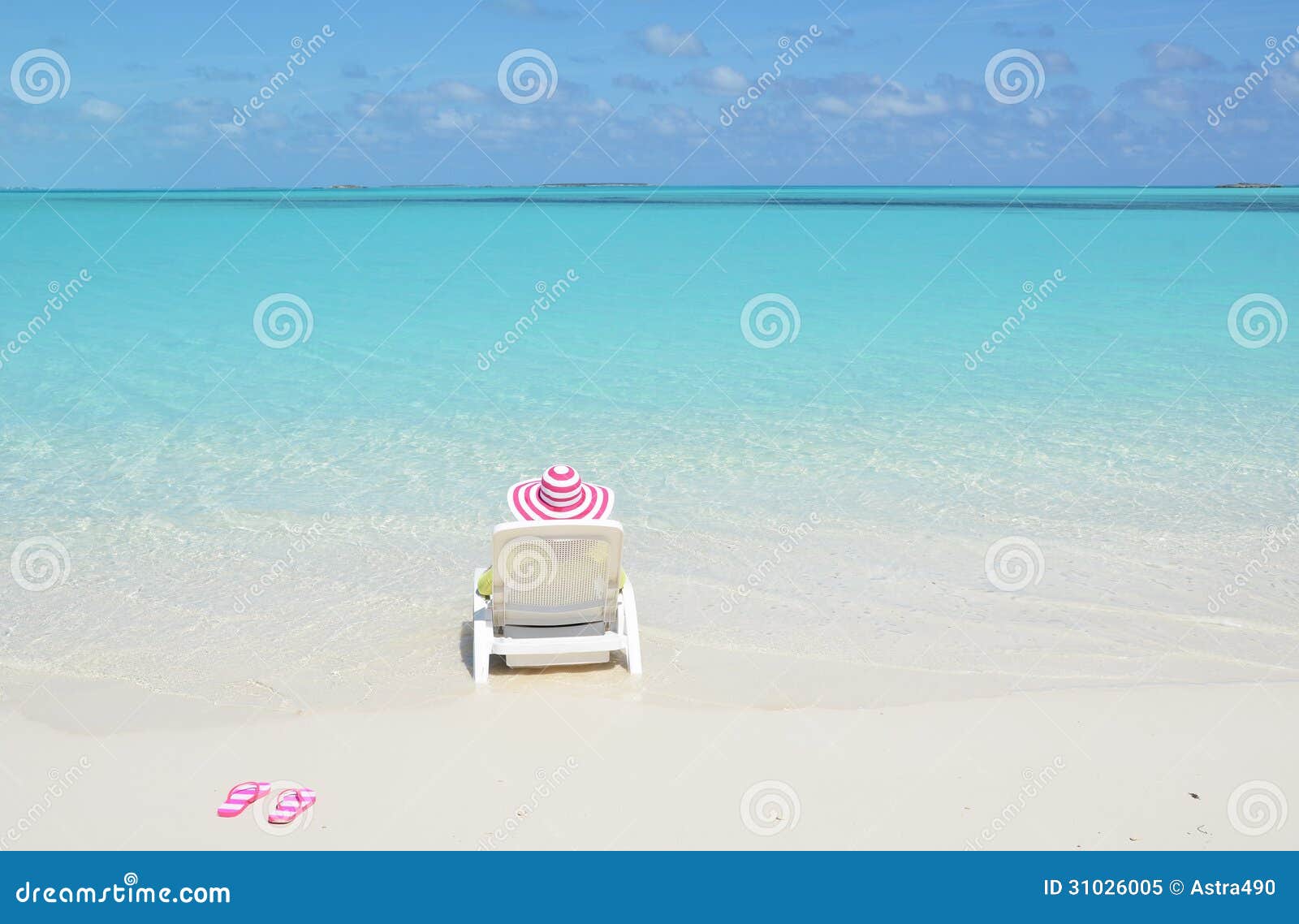 Beach Scene. Exuma, Bahamas Stock Image - Image of resort, barefoot ...