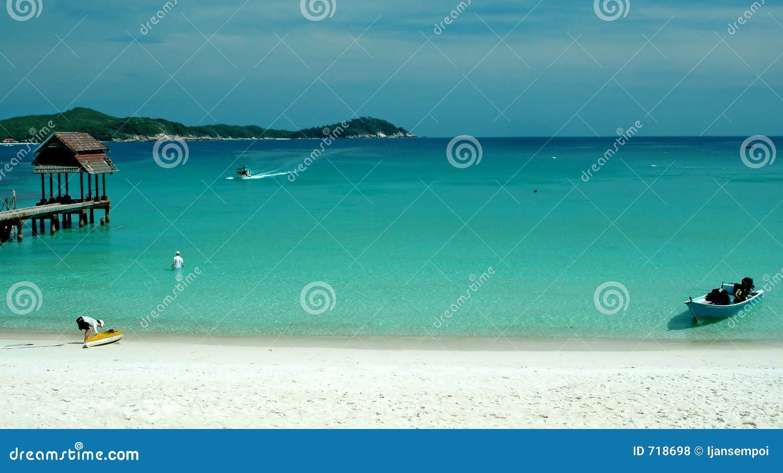 Beach scenery stock photo. Image of location, redang, ocean - 718698