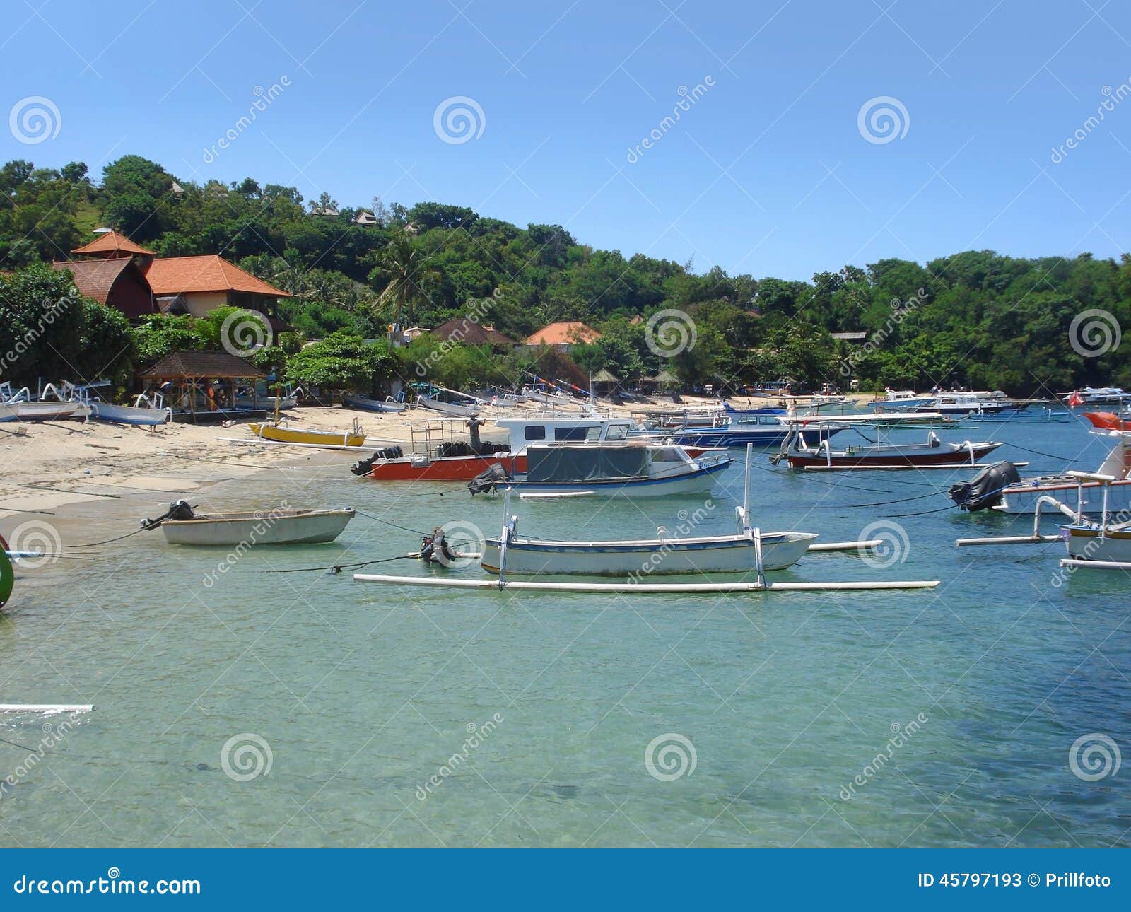 Beach scenery at Bali stock image. Image of holidays - 45797193
