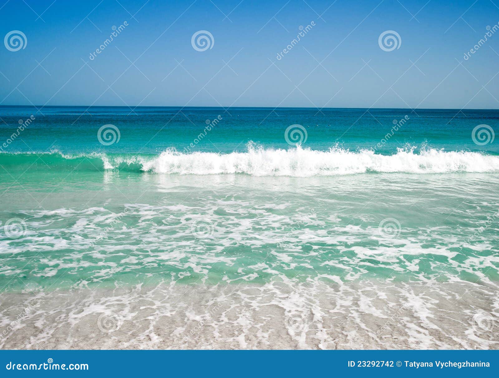 Beach and a sea stock photo. Image of surf, seascape - 23292742