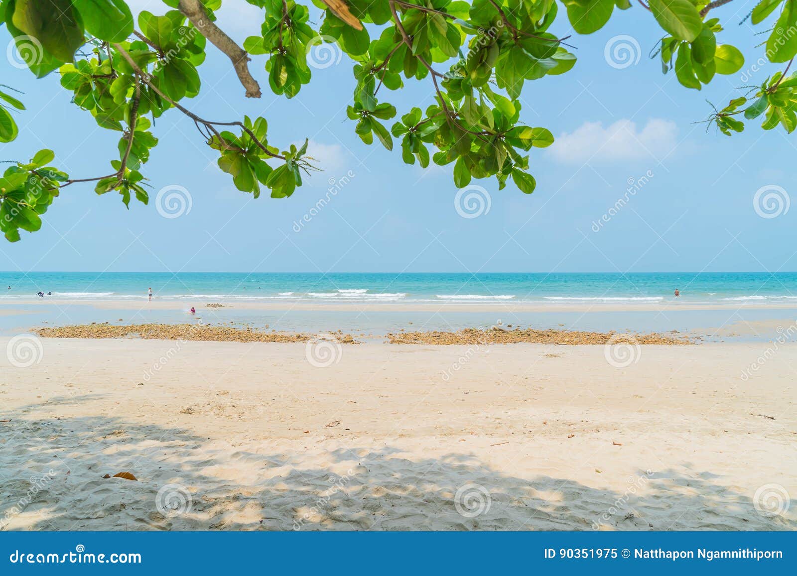Beach and sea stock image. Image of beach, travel, tropical - 90351975