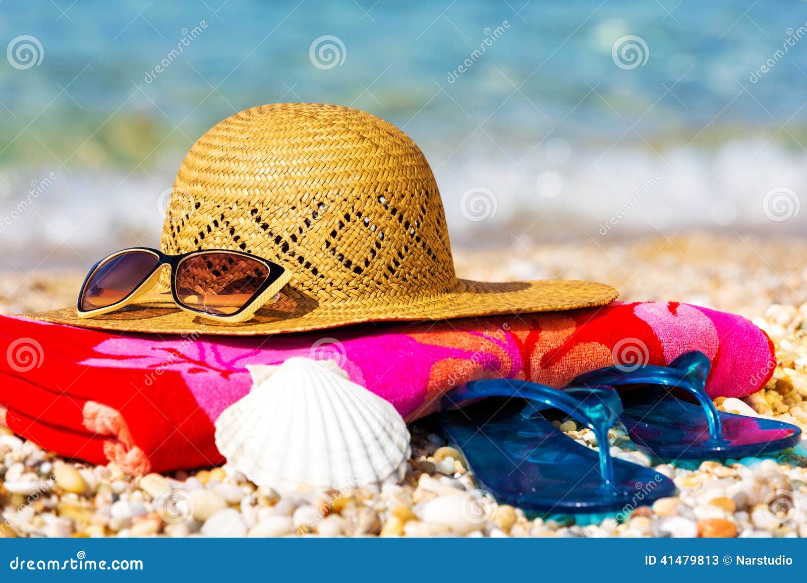 Beach and sea elements stock image. Image of bahamas - 41479813