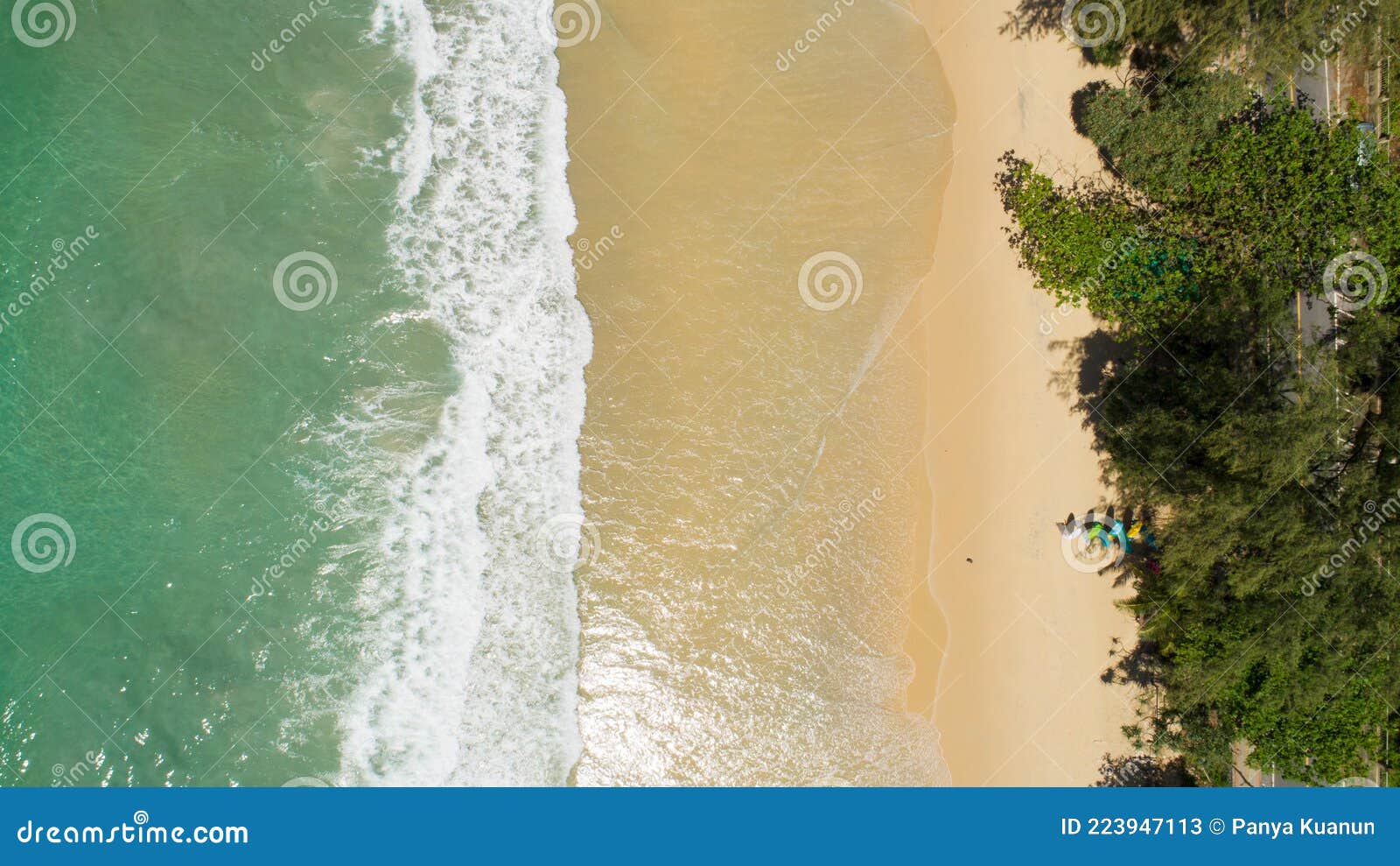 Beach Sea Surface Texture Beautiful Tropical Beach Sand Top View Stock ...