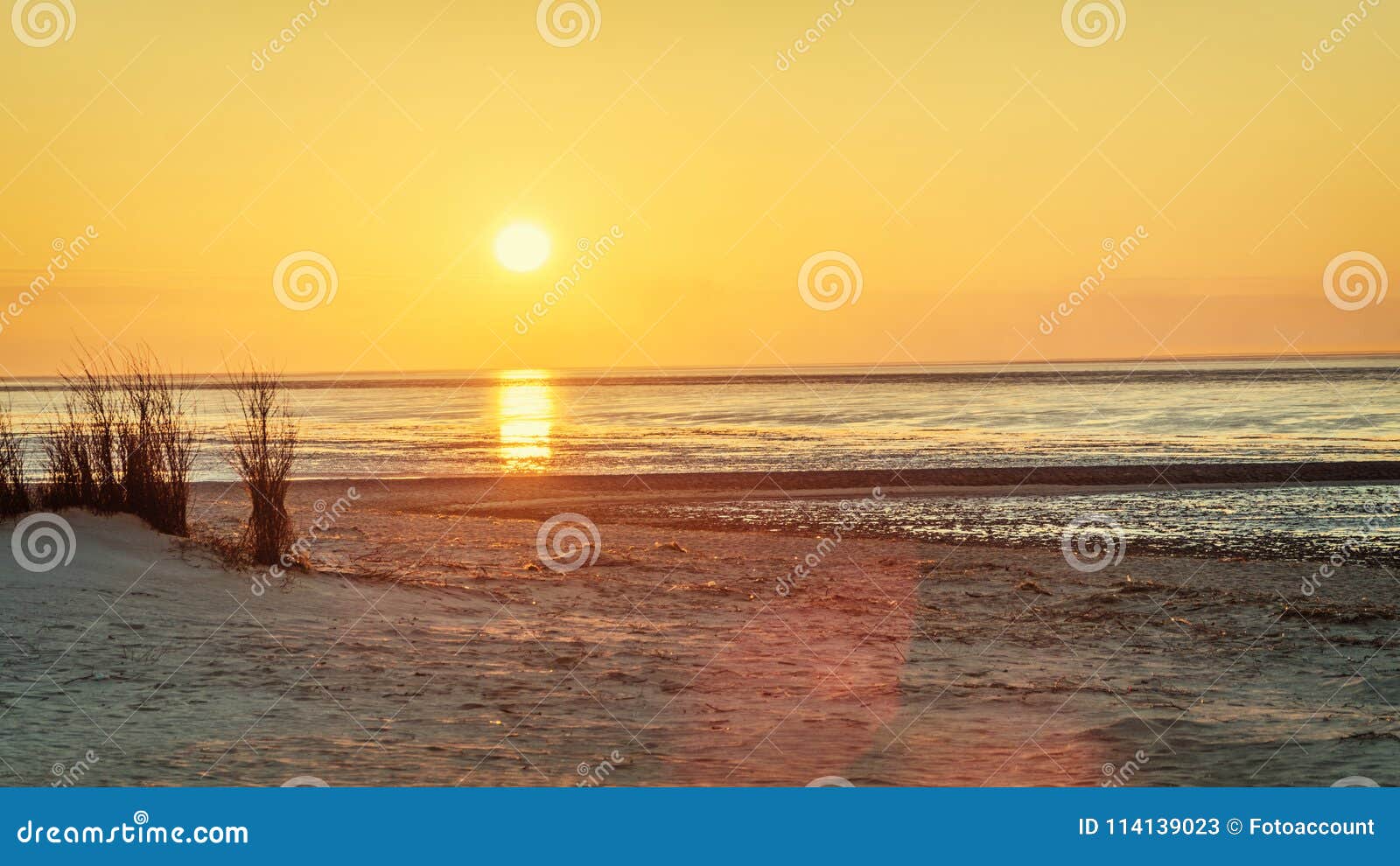 Beach Sea View at Sunset stock image. Image of blue - 114139023