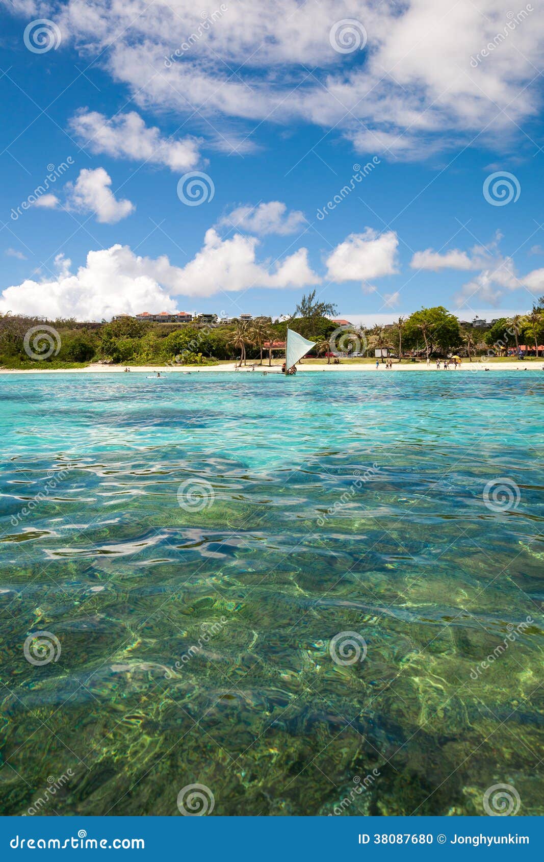 Beach seen from a boat stock photo. Image of blue, asia - 38087680