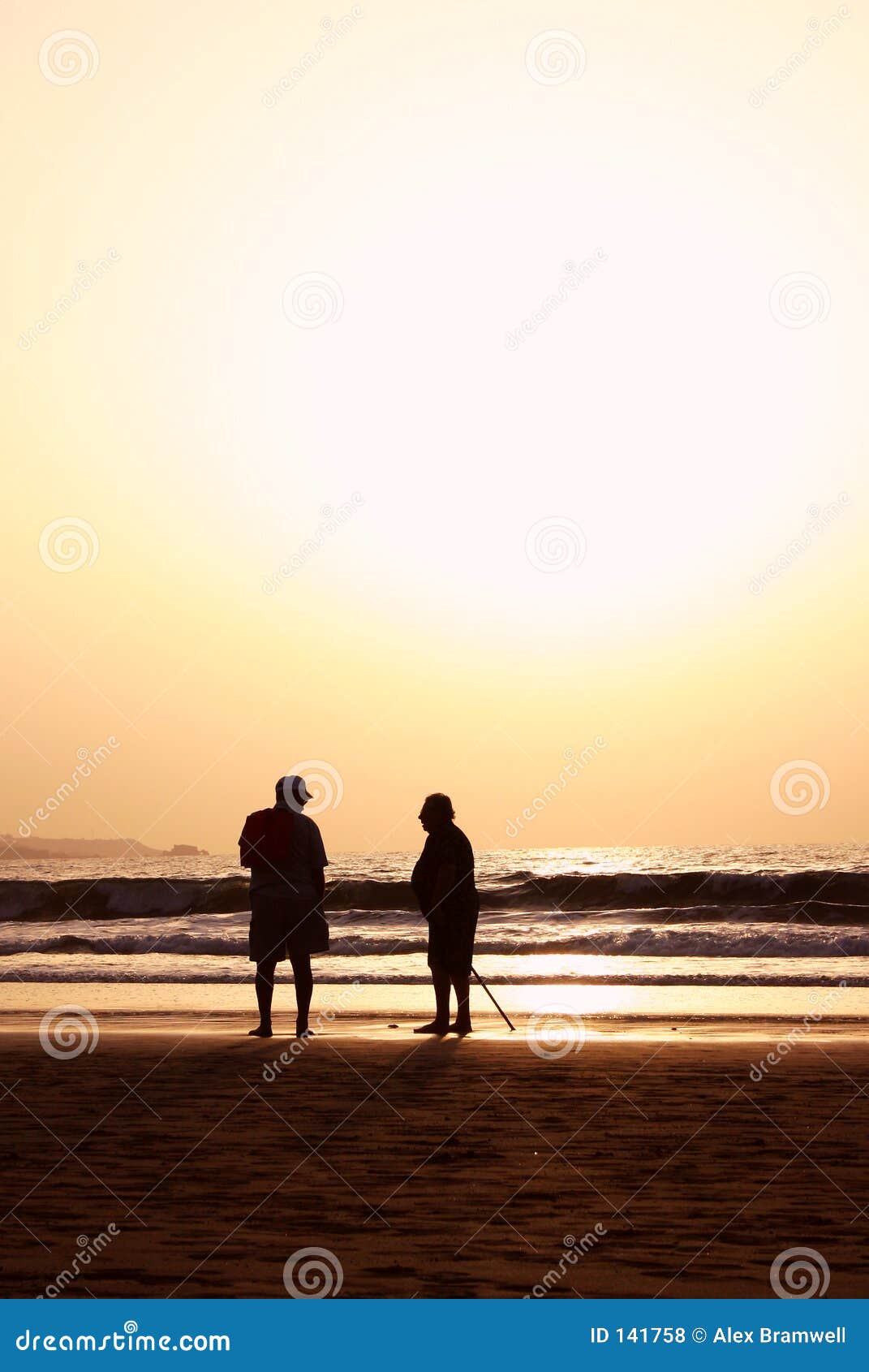 Beach Seniors Sunset stock photo. Image of grandfather - 141758