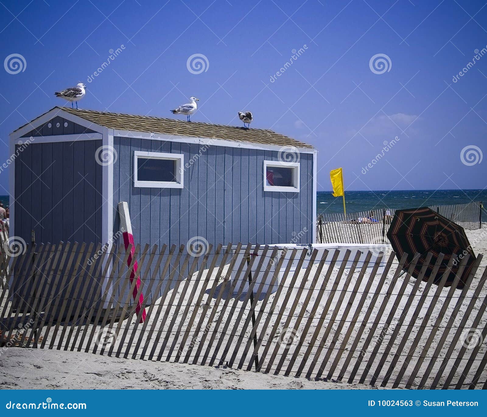 Beach Shack stock image. Image of umbrella, coast, exterior - 10024563