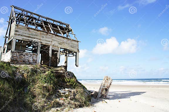 Beach Shack stock photo. Image of wood, shack, clouds - 19038826