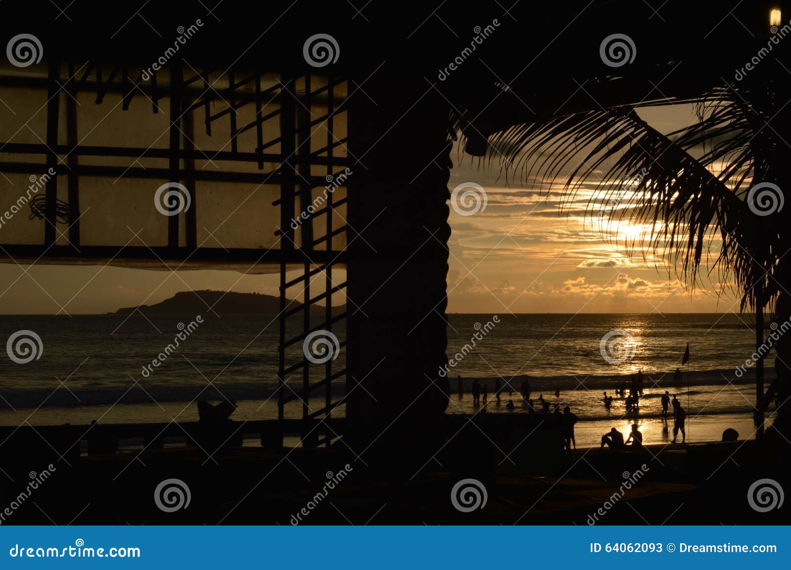Beach shack, Goa stock image. Image of bogmallo, sunset - 64062093