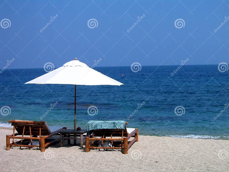 Beach Shade stock photo. Image of shade, lounging, seascape - 271320