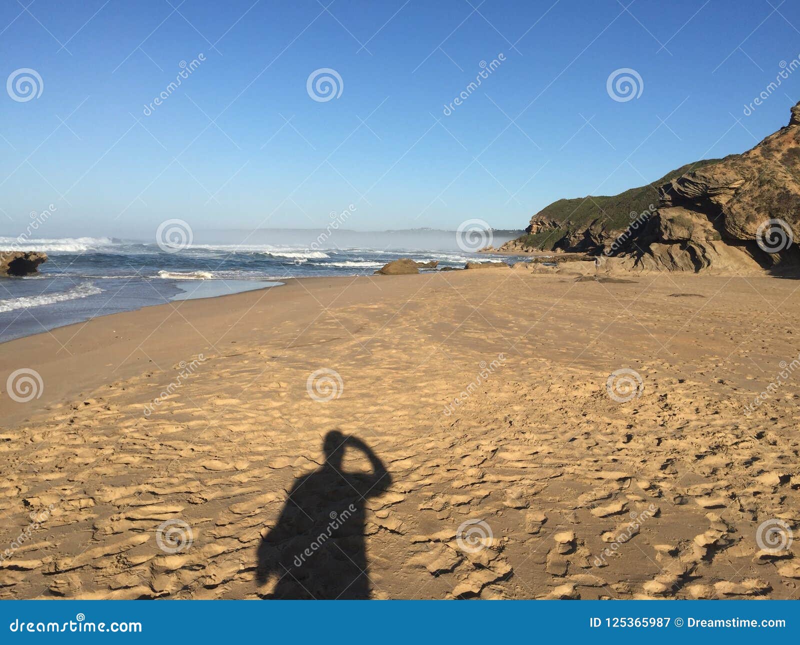 Beach shadow stock image. Image of sand, shadow, beach - 125365987