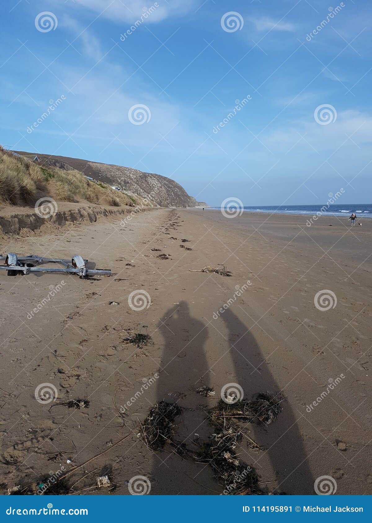 Beach shadows stock image. Image of blue, scene, shadows - 114195891