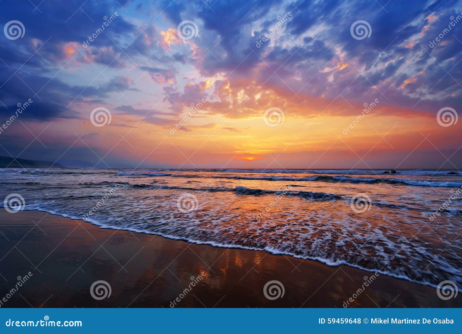 Beach shore at sunset stock photo. Image of holiday, nature - 59459648