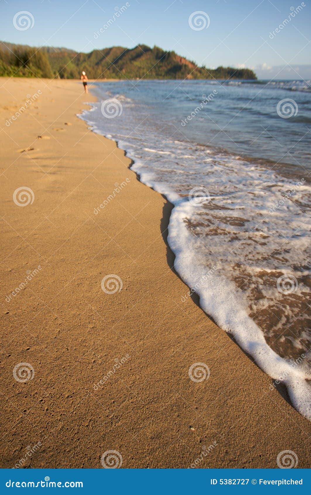 Beach Shoreline Jogger stock image. Image of blue, recreation - 5382727