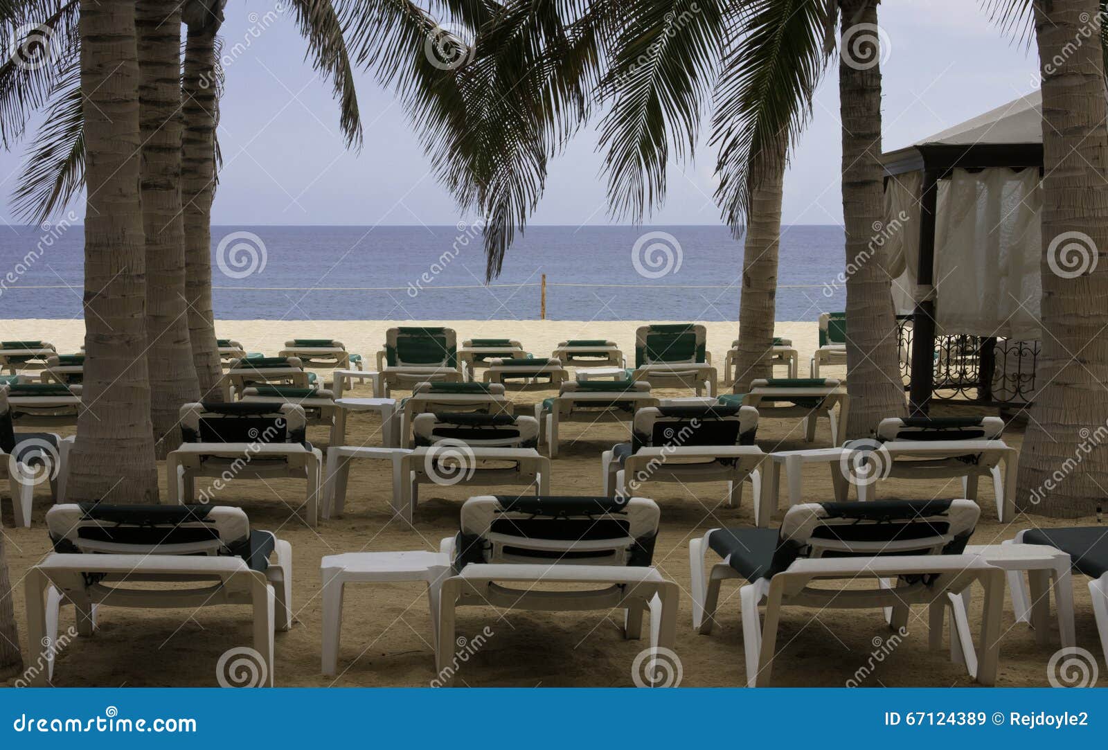 Beach Side Ocean View in the Tropics Stock Image - Image of relaxing ...