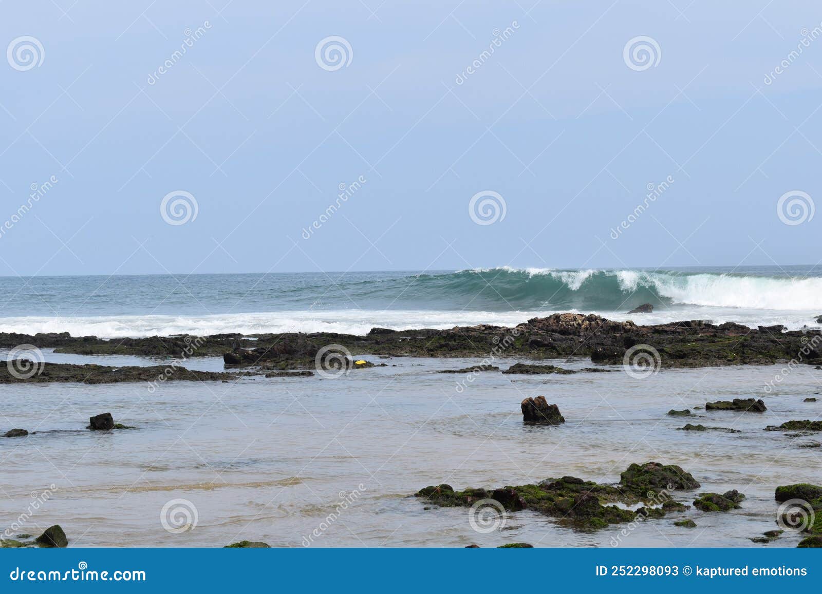 Beach side photo of waves stock image. Image of ocean - 252298093