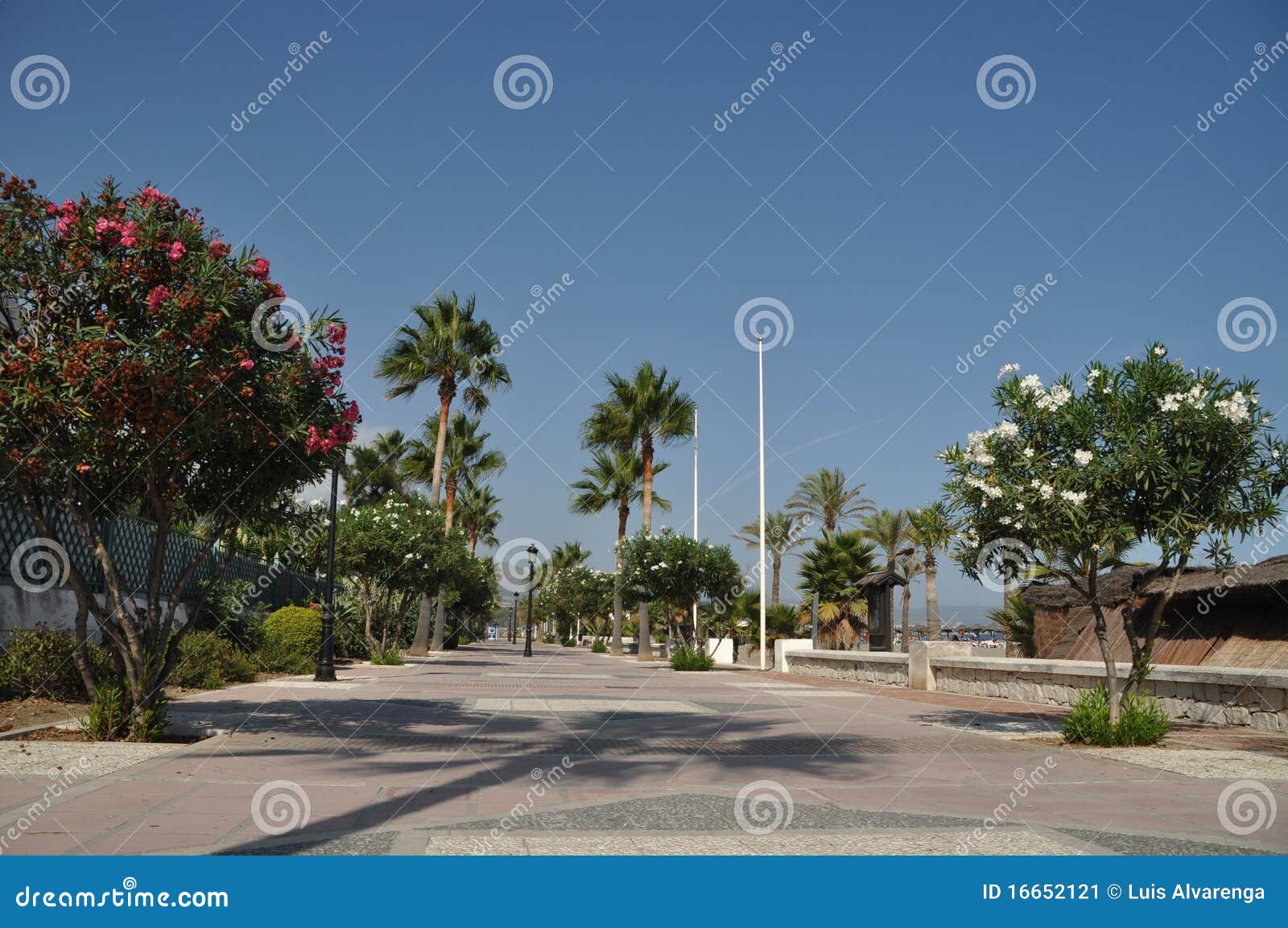 Beach sidewalk stock image. Image of street, typical - 16652121