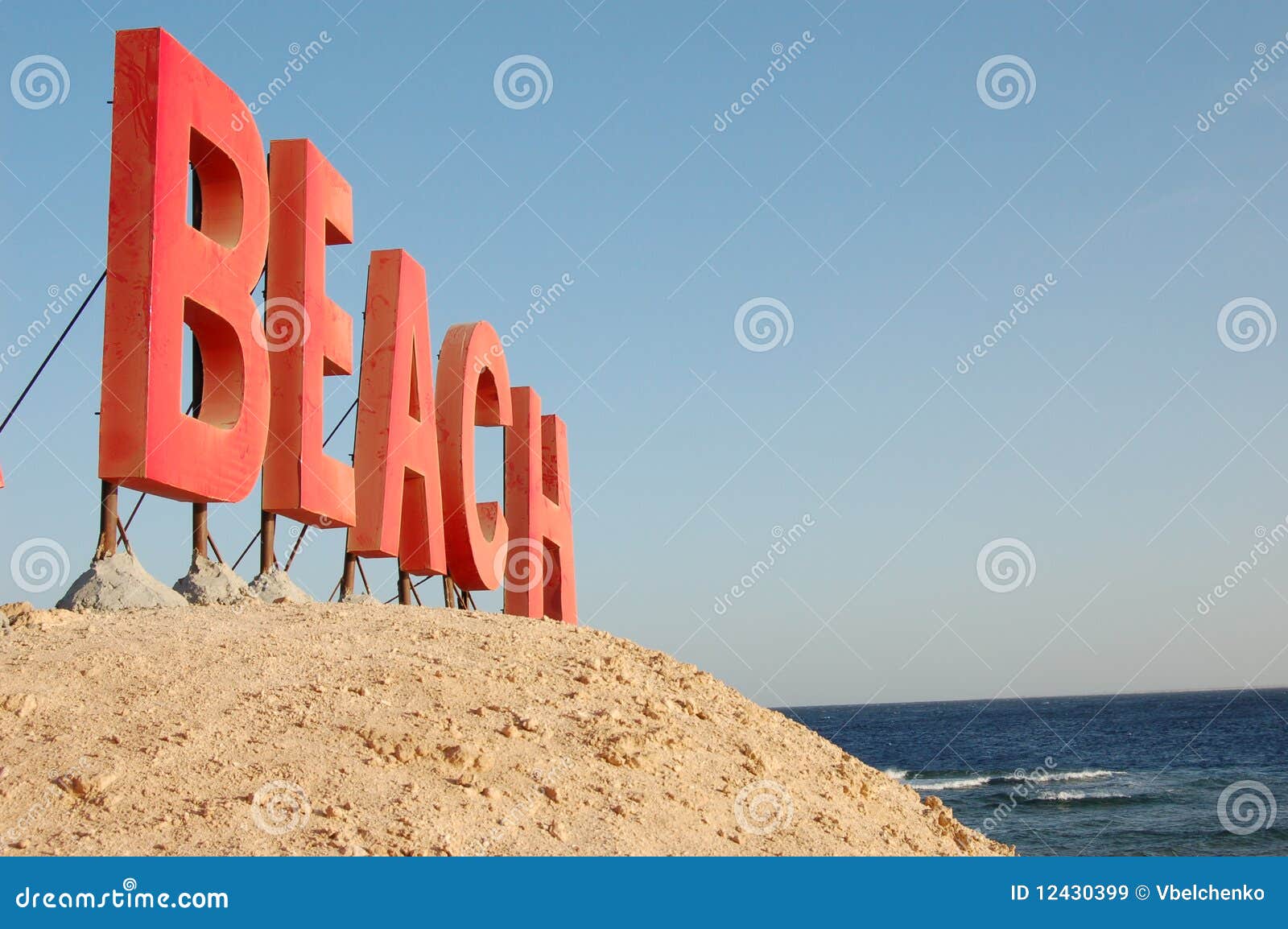 Beach sign stock image. Image of retirement, beach, hotel - 12430399