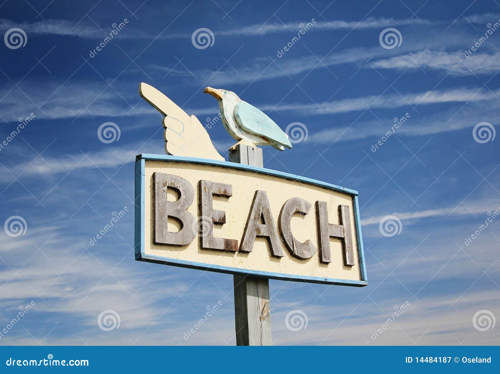 Beach Sign stock image. Image of vacation, beach, direction - 14484187