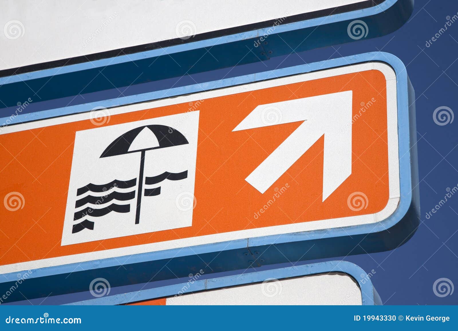 Beach Sign stock photo. Image of beach, coast, traffic - 19943330