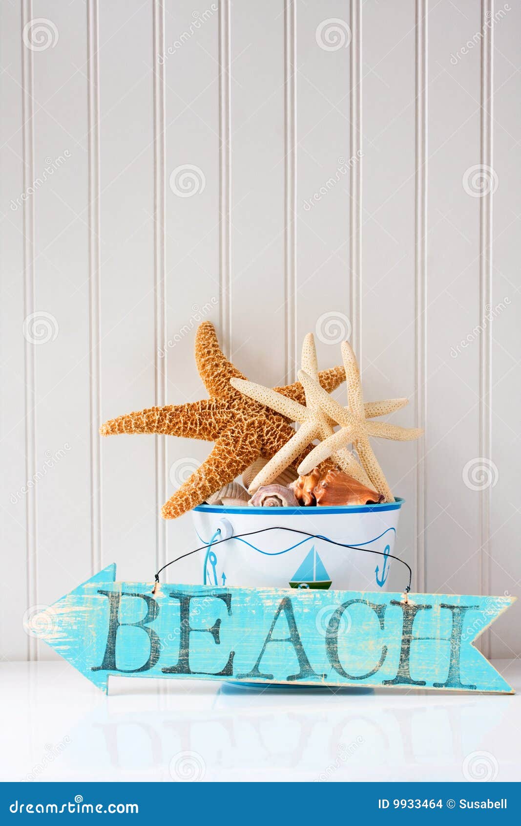 A Beach Sign On A Tree In Rhodes, Greece Stock Photography ...