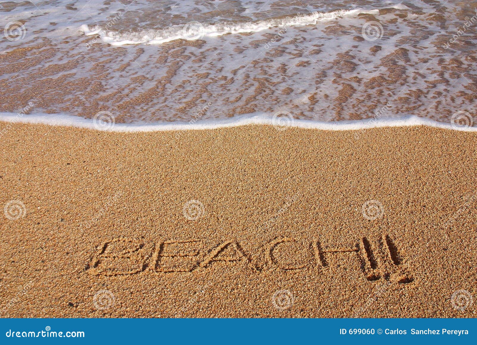 Beach Sign in Sand stock photo. Image of america, relax - 699060