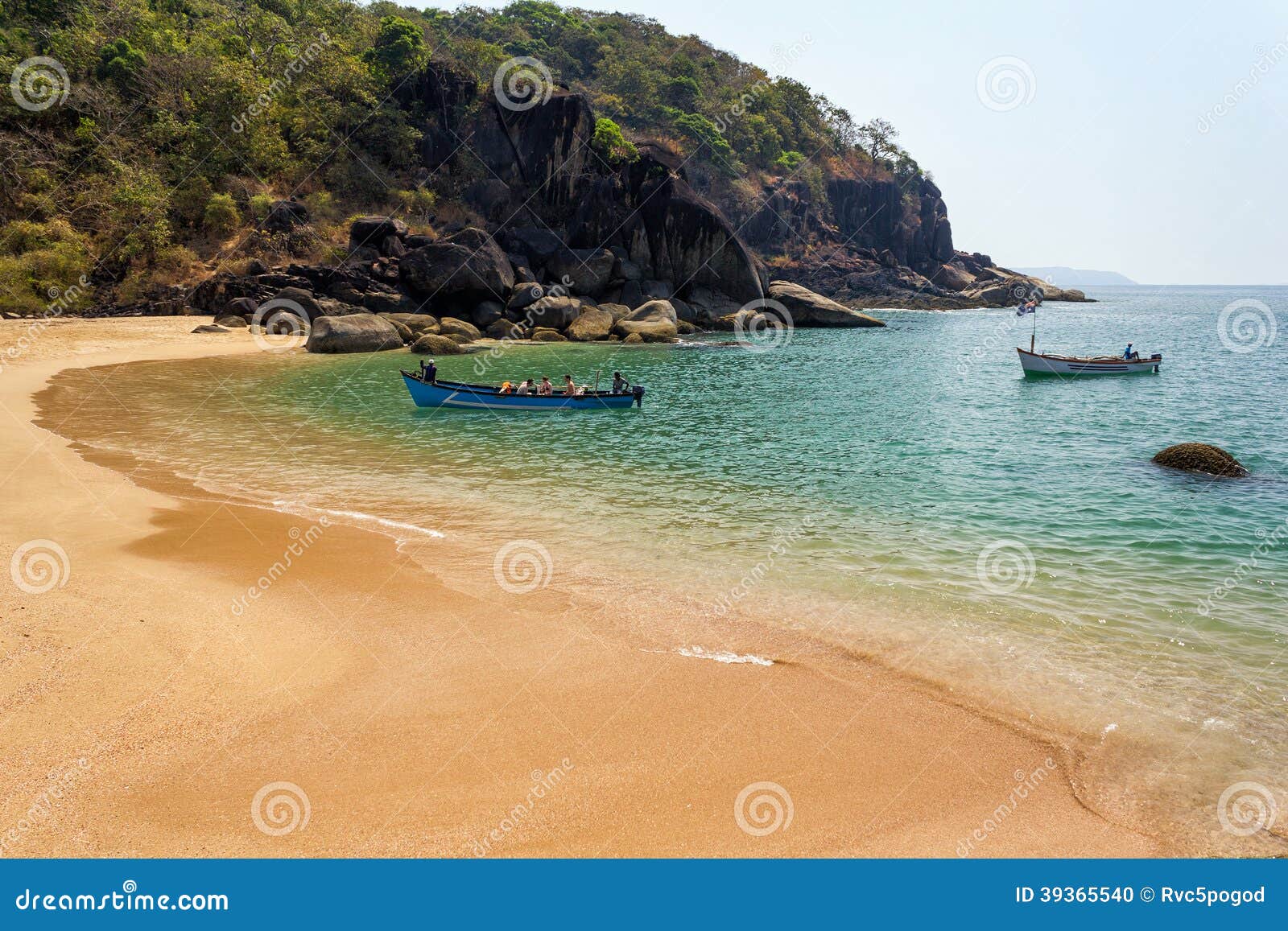 Beach in South Goa, India stock photo. Image of palm - 39365540