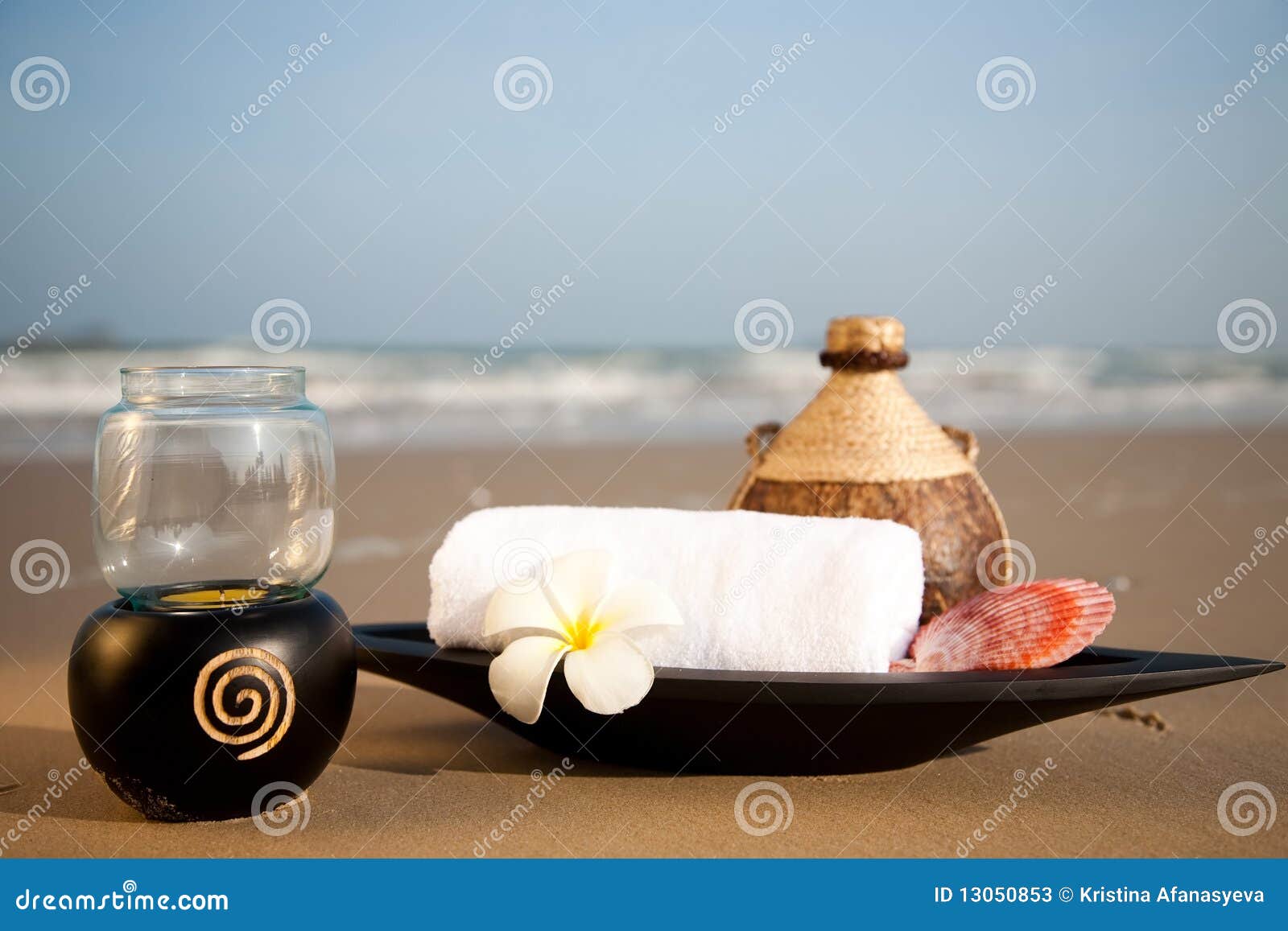 Beach SPA stock image. Image of healthy, massage, care - 13050853