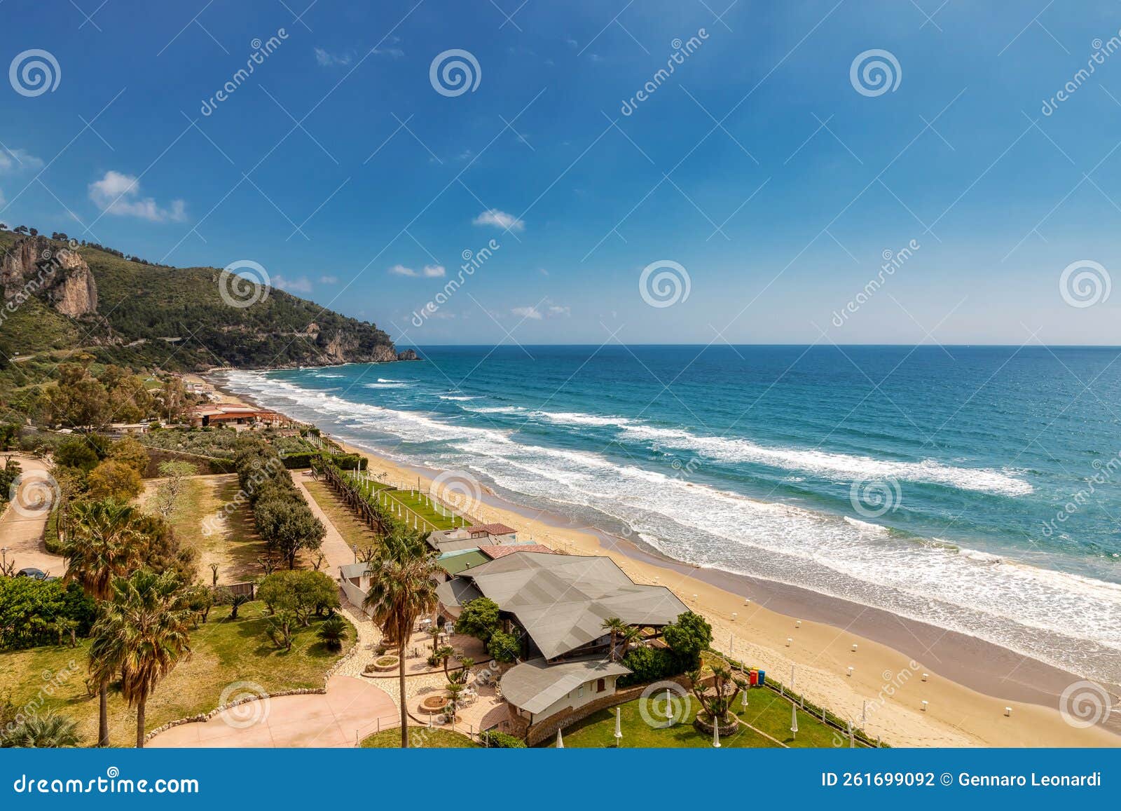 The Beach of Sperlonga, on the Lazio Coast in Italy Stock Photo - Image ...