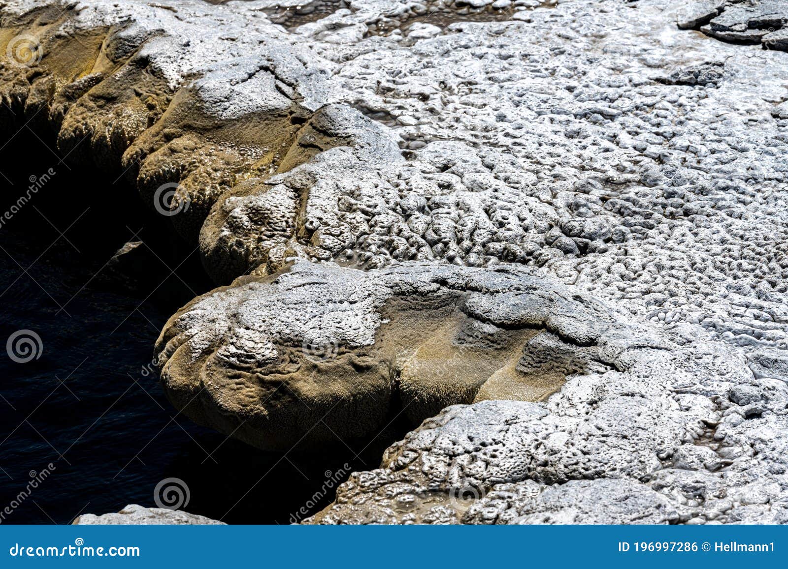 Beach Spring in Yellowstone Stock Photo - Image of pool, geothermal ...