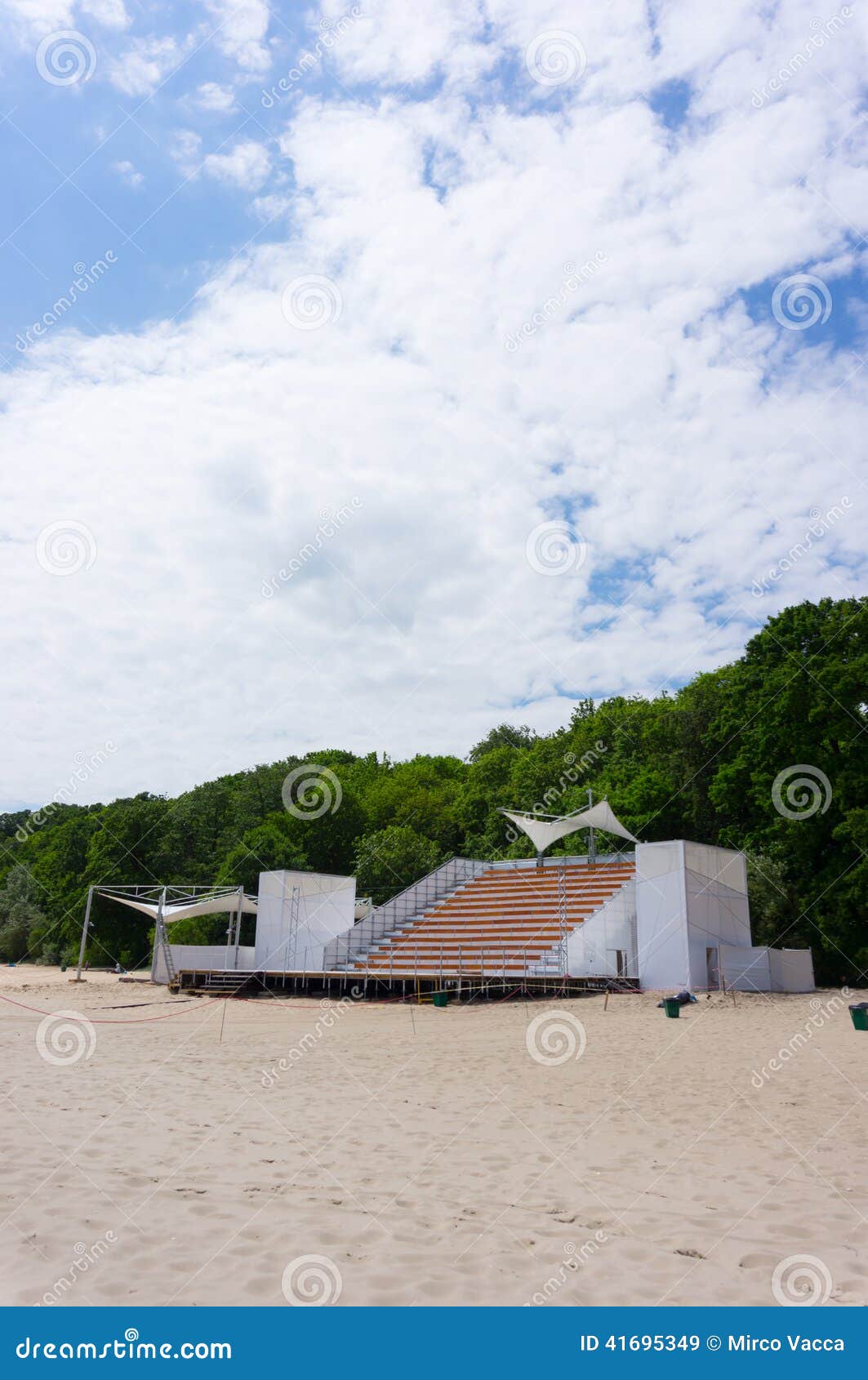 Beach stage stock image. Image of beach, coast, green - 41695349
