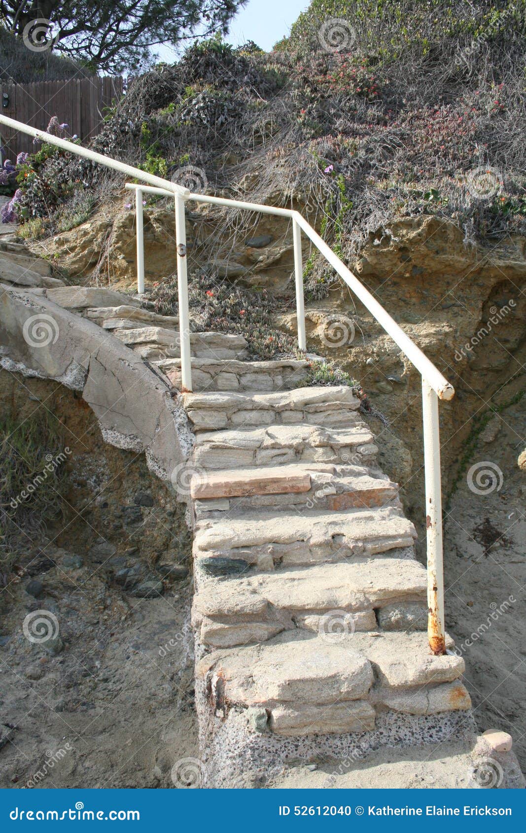 Beach Staircase stock photo. Image of accomodations, native - 52612040
