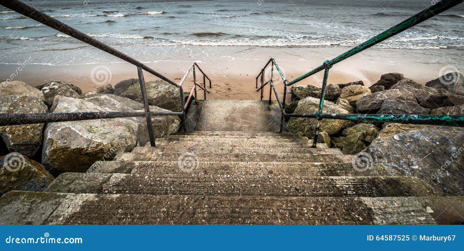 Beach Steps stock image. Image of erosion, rock, slope - 64587525