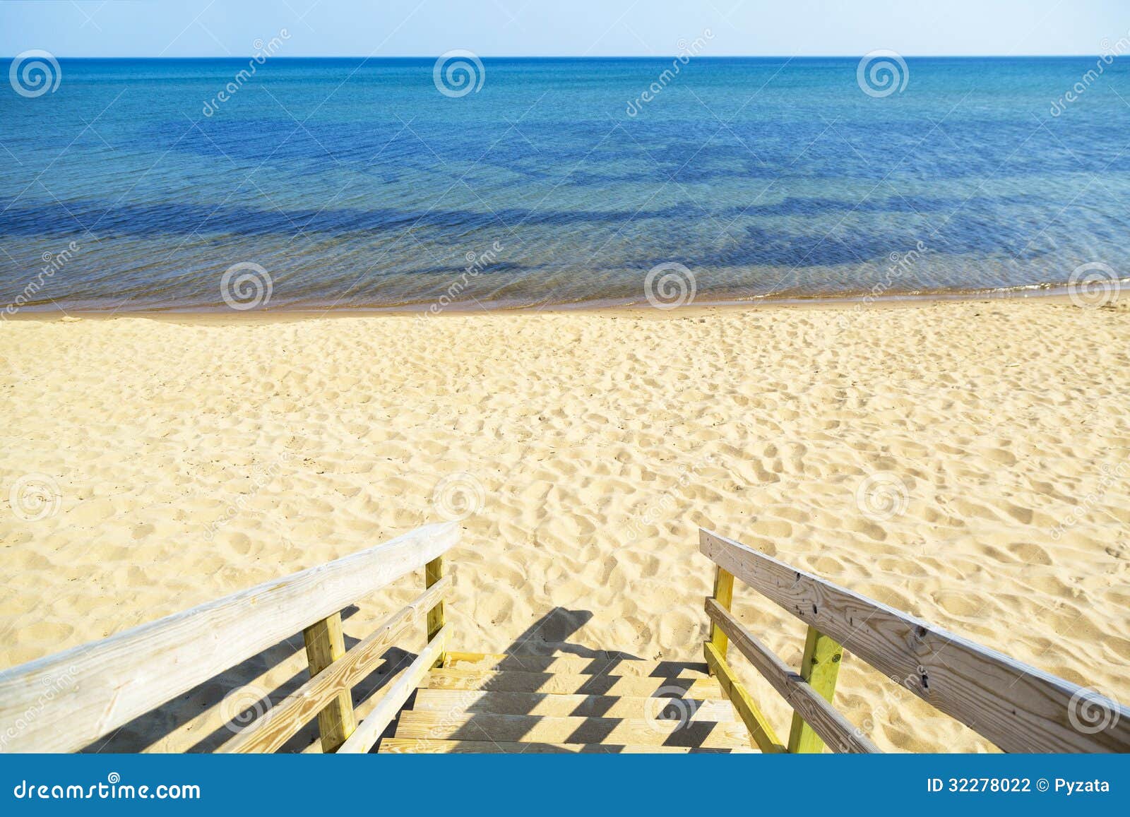 Beach steps stock photo. Image of aquamarine, broad, panel - 32278022