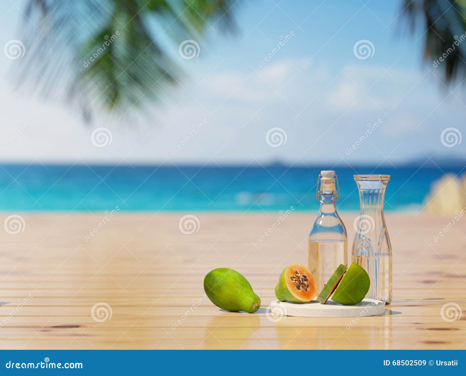 Beach still life stock image. Image of life, board, deck - 68502509