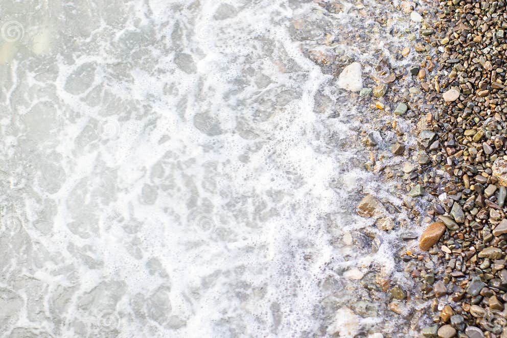 Beach Stone Background with Sea Stock Photo - Image of rocks, small ...