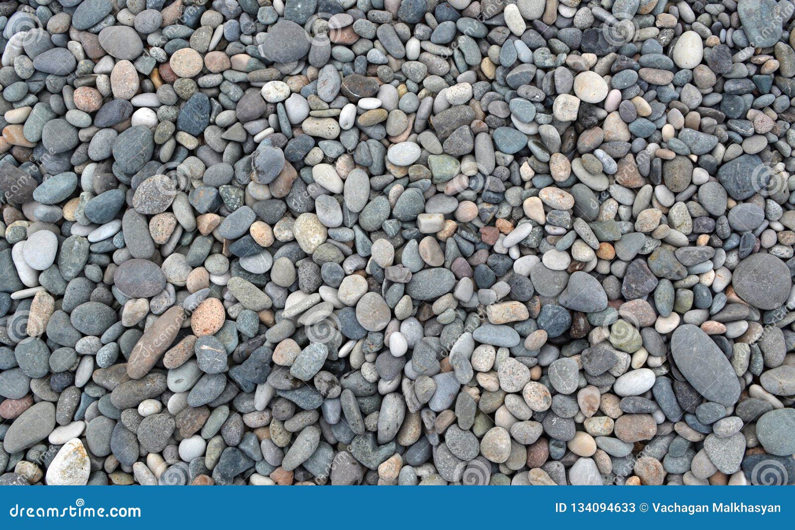 Beach Stones Background. Top View Stock Image - Image of background ...