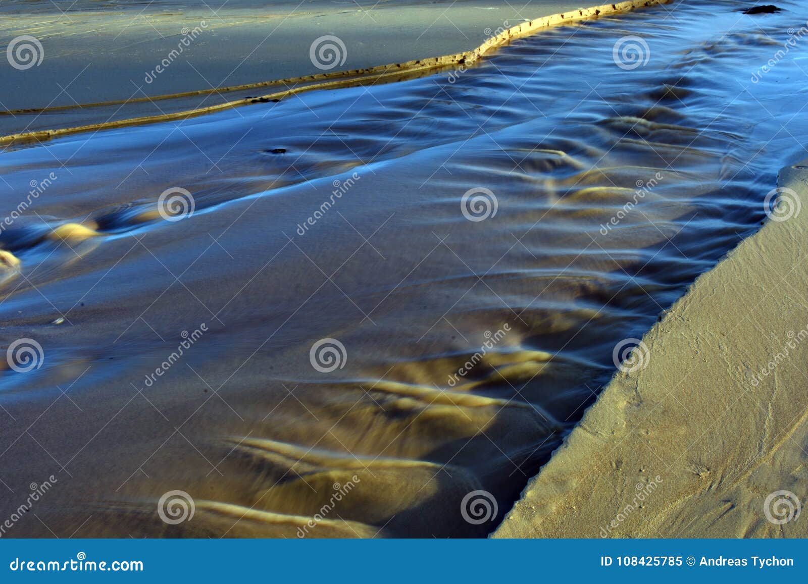 Beach stream stock image. Image of travel, landscape - 108425785