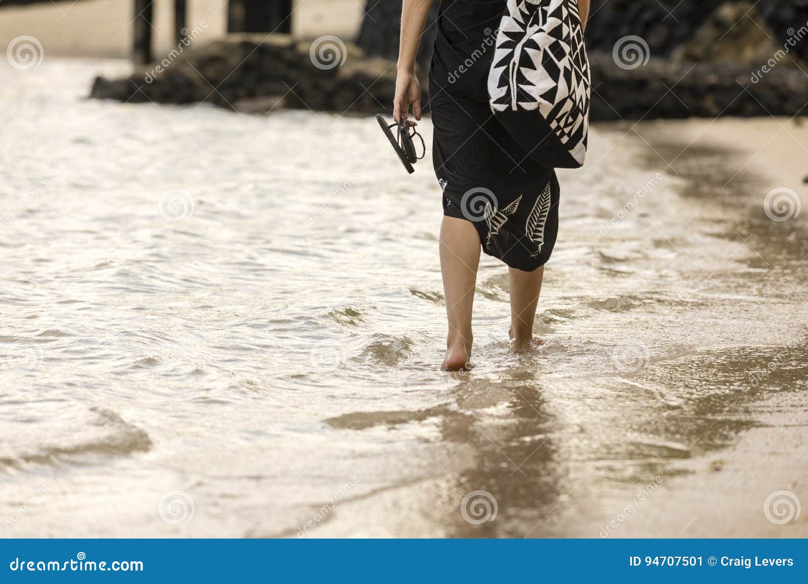 Beach Stroll stock image. Image of relaxation, beach - 94707501