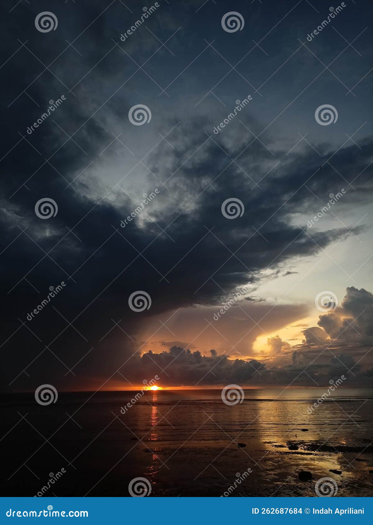 Beach and Sunrise is a Beautiful Sight Stock Photo - Image of beach ...